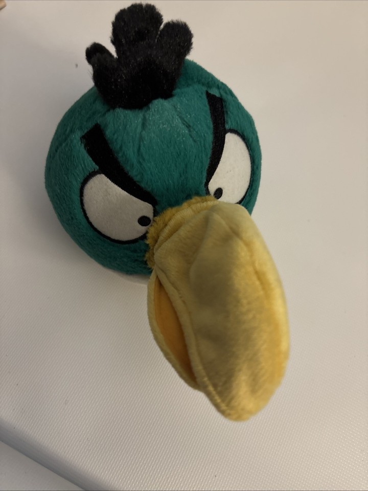 RARE Angry Birds 5" Hal Plush Open Beak Green Toucan Bird 2010 ...