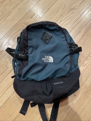 The North Face Wasatch Backpack Orange Black Multi Pocket Padded Back ...