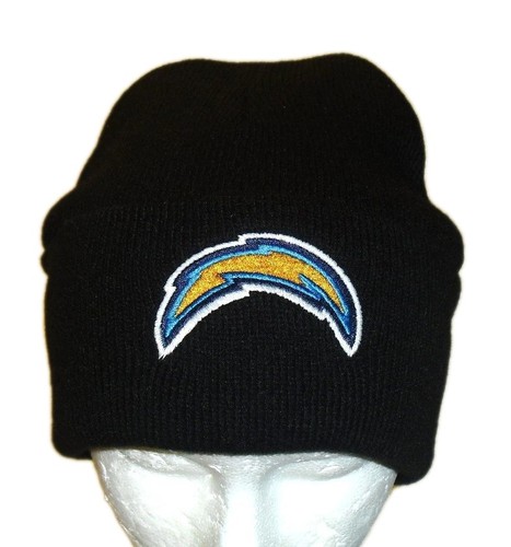Los Angeles San Diego Chargers Mens Black Color Cuff Beanie Winter Hat ...