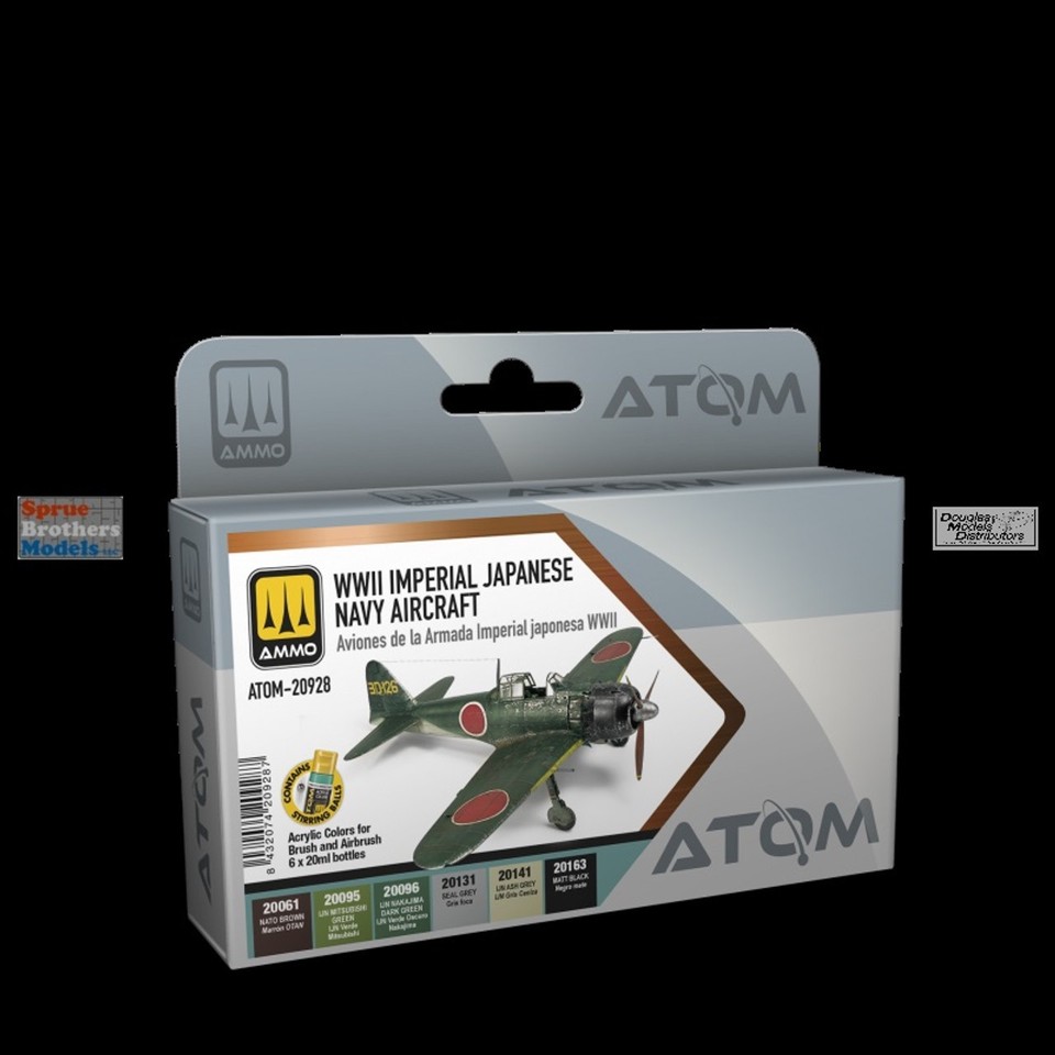 Mig Ammo #20928 ATOM Paint Set - WW2 IJN Aircraft Colors (6) | eBay