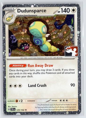 Prize Pack Series Cards #129/162 Dudunsparce Cosmos Holo Rare | eBay