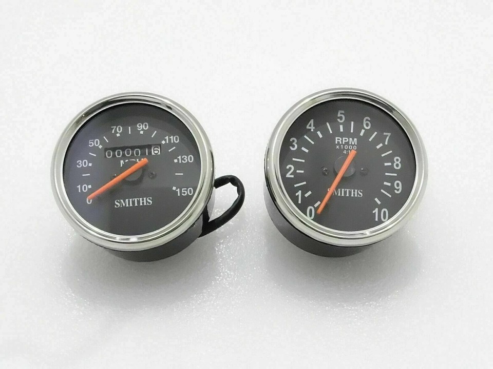 For SMITH SPEEDOMETER 0-150MPH RPM TACHOMETER For BSA TRIUMPH NORTON ...