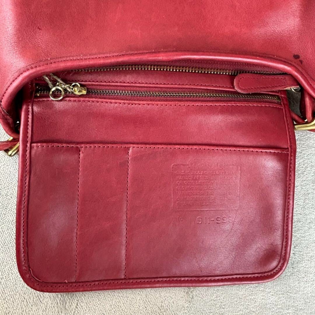 Vintage Old Coach 9966 Shoulder Bag Red Made In Mexico Authentic from ...