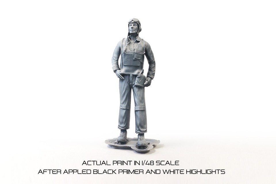 1/48 WW2 US NAVY PILOT - Resin figure 8k-print ( by OFFSET SCALE MODELS ...