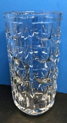 Orrefors Sweden " THOUSAND WINDOWS " Simon Gate Mid Century Modern 9 1/ ...