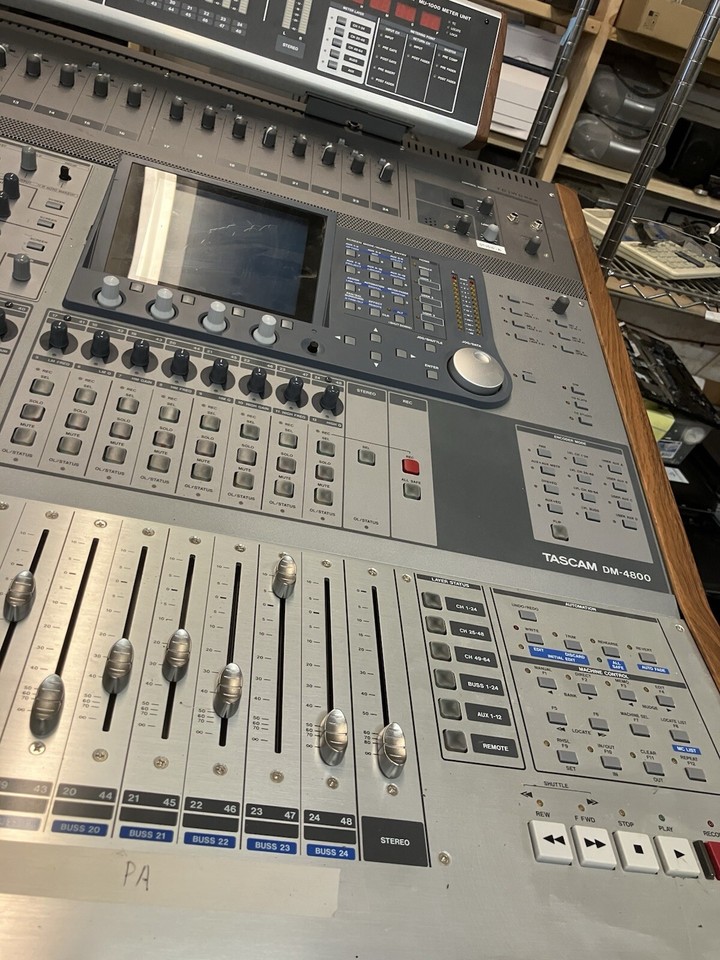 Tascam DM-4800 Digital Mixer 64 With MU-1000 Meter Unit | eBay