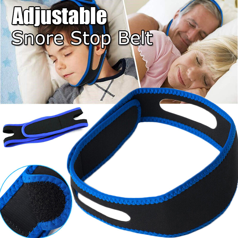 1/2/5X Anti Snoring Cpap Chin Strap Stop Snore Belt Sleep Apnea Soft ...