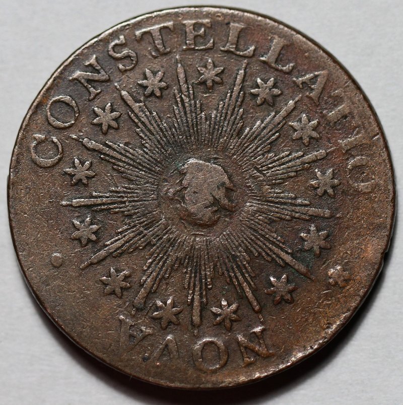 1783 Nova Constellatio, Small US, Pointed Rays, Colonial Copper Coin | eBay