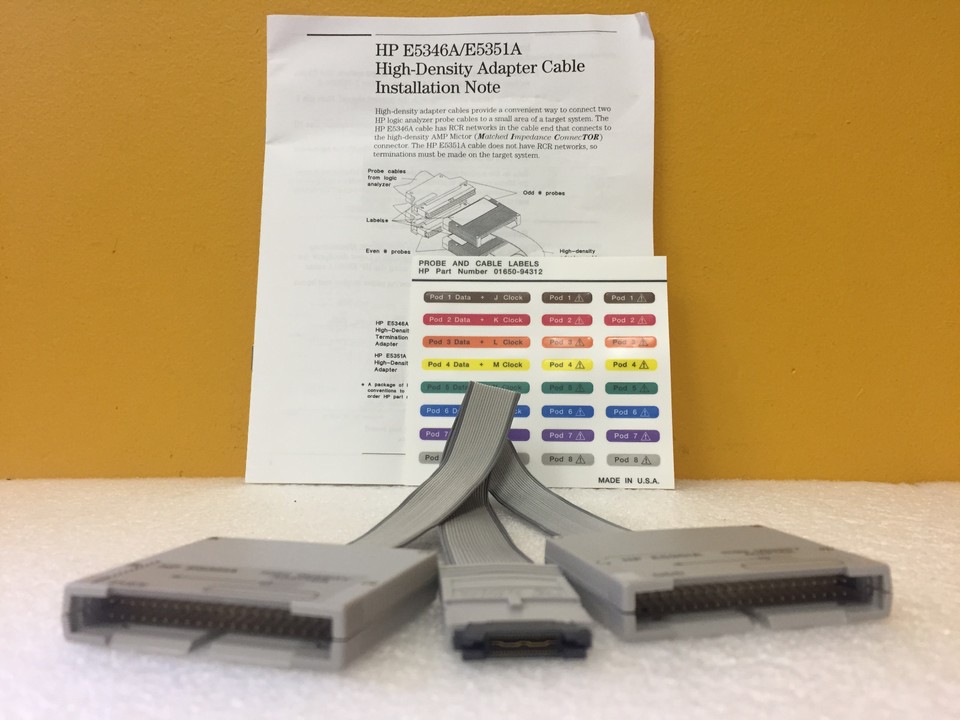 Agilent / HP E5351A 34 CH, 3 pF, 500 mb/s, Unterminated Mictor Probe ...
