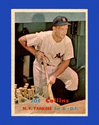 Near-Mint 1957 Joe Collins Topps Baseball Card #295/New York Yankees | eBay