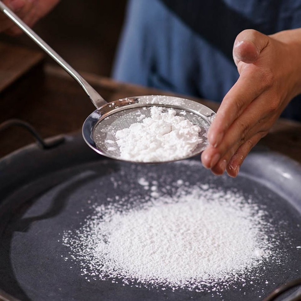 Wood Handle Flour Filter Screen Stainless Steel Mesh Strainer Kitchen ...