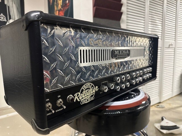 MESA BOOGIE TRIPLE Rectifier 150W HEAD, 3 Channel, Footswitch, Cover ...
