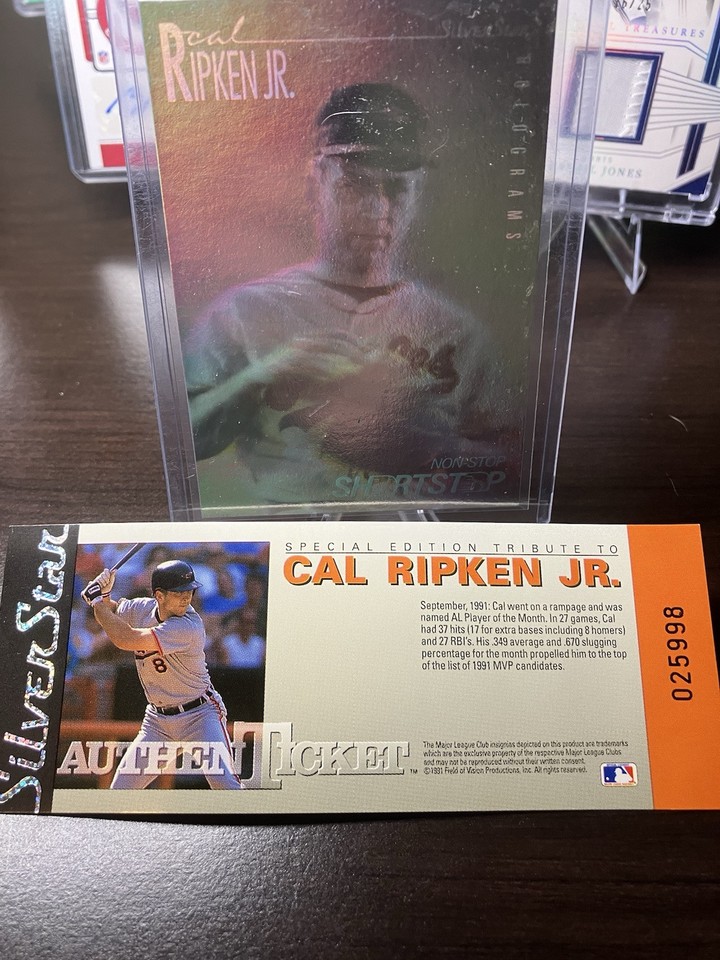 Cal Ripken jr nonstop shortstop holograms card. With Cal Ripken ...