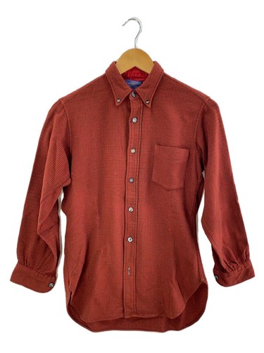 PENDLETON Long Sleeve Shirt M Wool BRD Check 50s | eBay