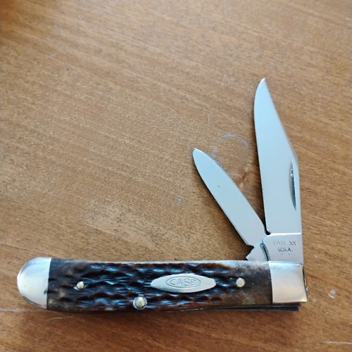 VINTAGE 1978 CASE XX 6207 JIGGED PRETTY BONE MINI TRAPPER - LIGHTLY ...