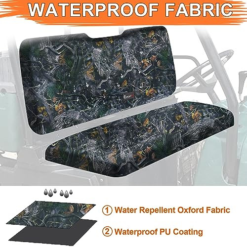 UTV Ranger Seat Covers, Camo Waterproof Seat Covers Compatible with ...