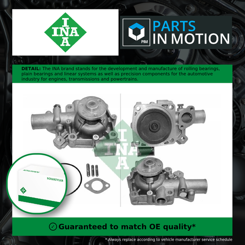Water Pump fits RENAULT MASTER Mk1 2.5D 80 to 98 Coolant INA 5001001274 ...