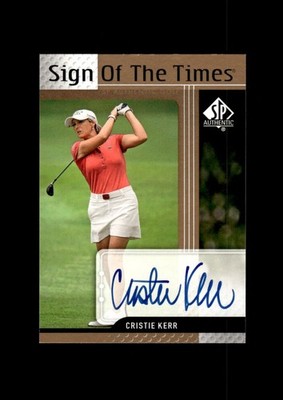2012 SP Authentic: #ST-CK Cristie Kerr SOTT Auto NM-MT OR BETTER | eBay