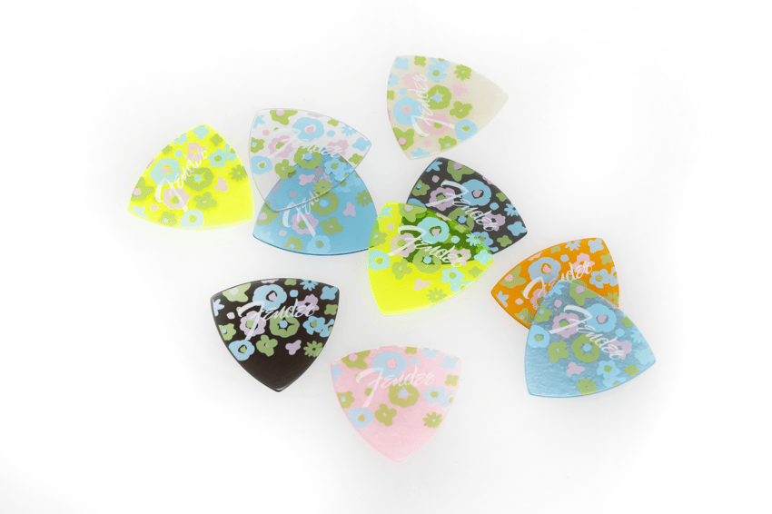 Fender Flagship Store Tokyo Limited Pick Flower Collection TIn 10 Picks ...