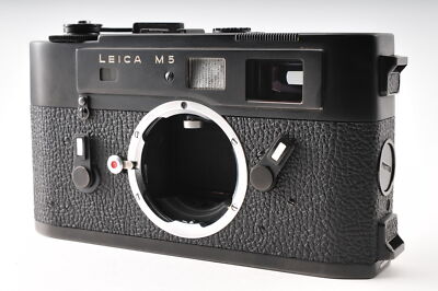 Meter works! [Near MINT] Leica M5 Black Rangefinder 35mm Film Camera ...