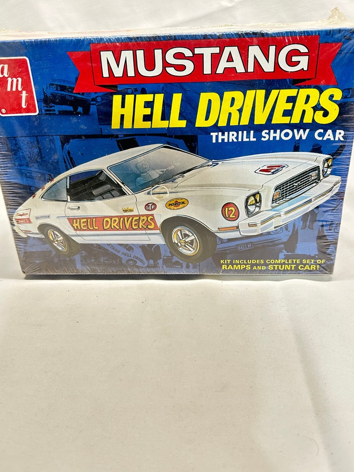 Mustang Hell Drivers Show Car Vintage Model Kit By AMT 1/25th Scale | eBay