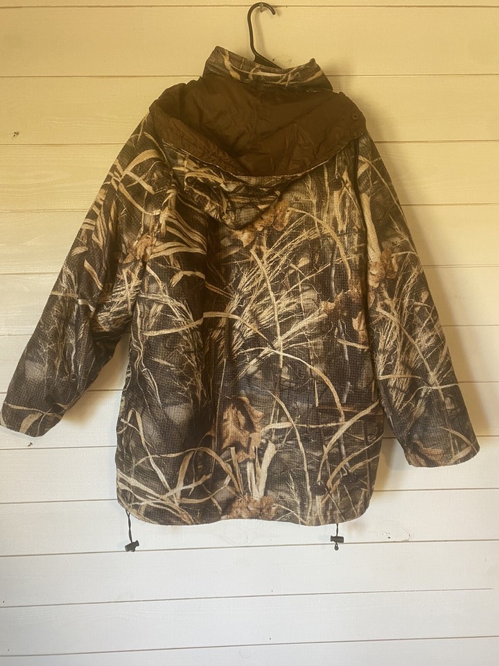Whitewater Ducks Unlimited Camo Hunting 2 in 1 Removable Coat Men’s L ...