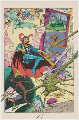 Doctor Strange (and Batman?) by Bret Blevins - Rare Vintage 80s Marvel ...