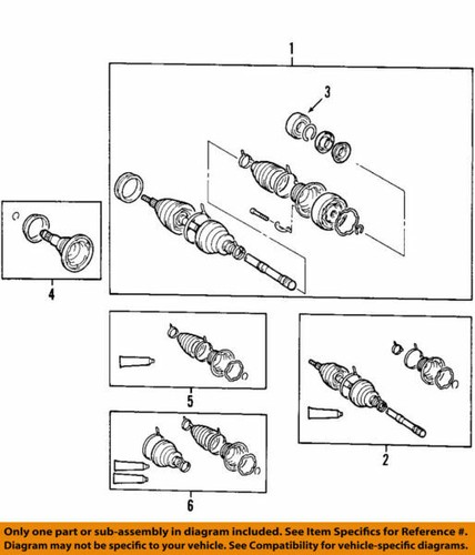 04427-07060 Toyota Boot kit, front drive shaft, in & outboard, rh ...