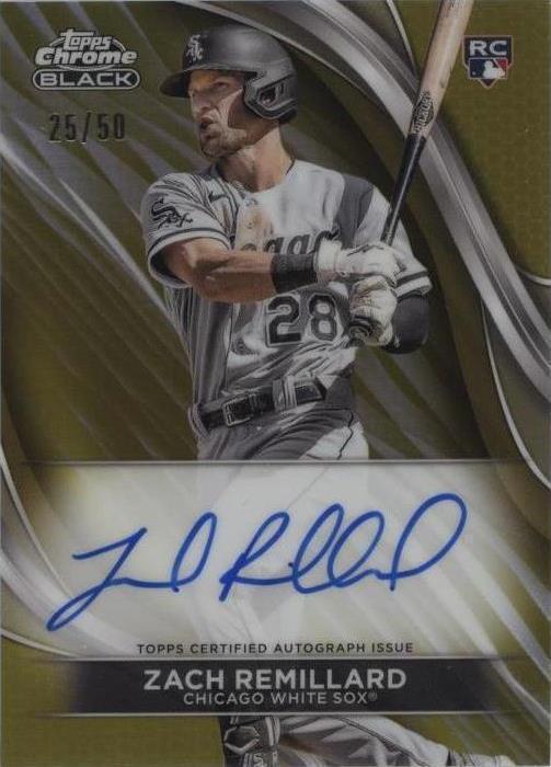 2024 Topps Chrome Black - Autographs Zach Remillard #CBA-ZR Gold ...