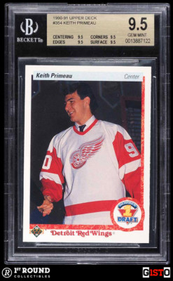 POP 1: Keith Primeau RC BGS 9.5: 1990-91 Upper Deck '91-92 Hologram ...
