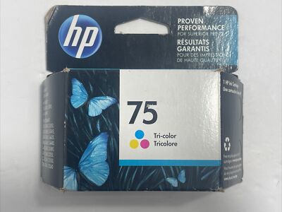 HP 75 TriColor OEM Genuine Printer Ink Cartridge Expires July 2016 ...