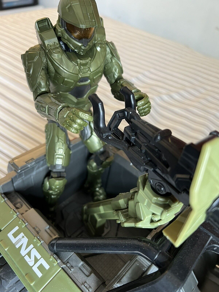 Green Halo 21" UNSC Warthog Master Chief Set 1:6 Scale Mattel 2016 ...