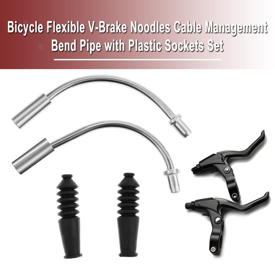 Mountain Road Bike Liner V Brake Noodles Cable Guide Boots Set Vorne ...