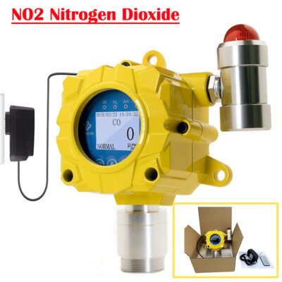 Portable NO2 Nitrogen Dioxide Gas Alarm Detector NO2 Gas Leak Monitor 0 ...