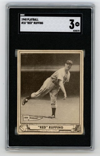 1940 Play Ball Charles Red Ruffing #10 SGC 3 HOF | eBay