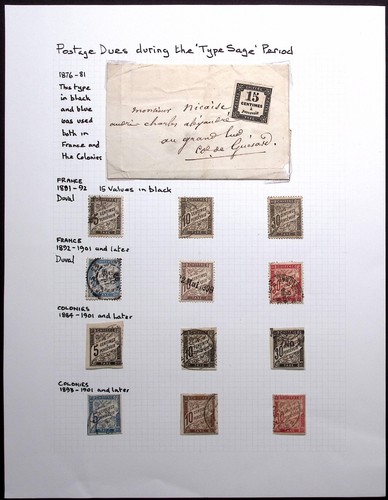 FRANCE: Selection of Postage Due Examples - Ex-Old Time Collection ...