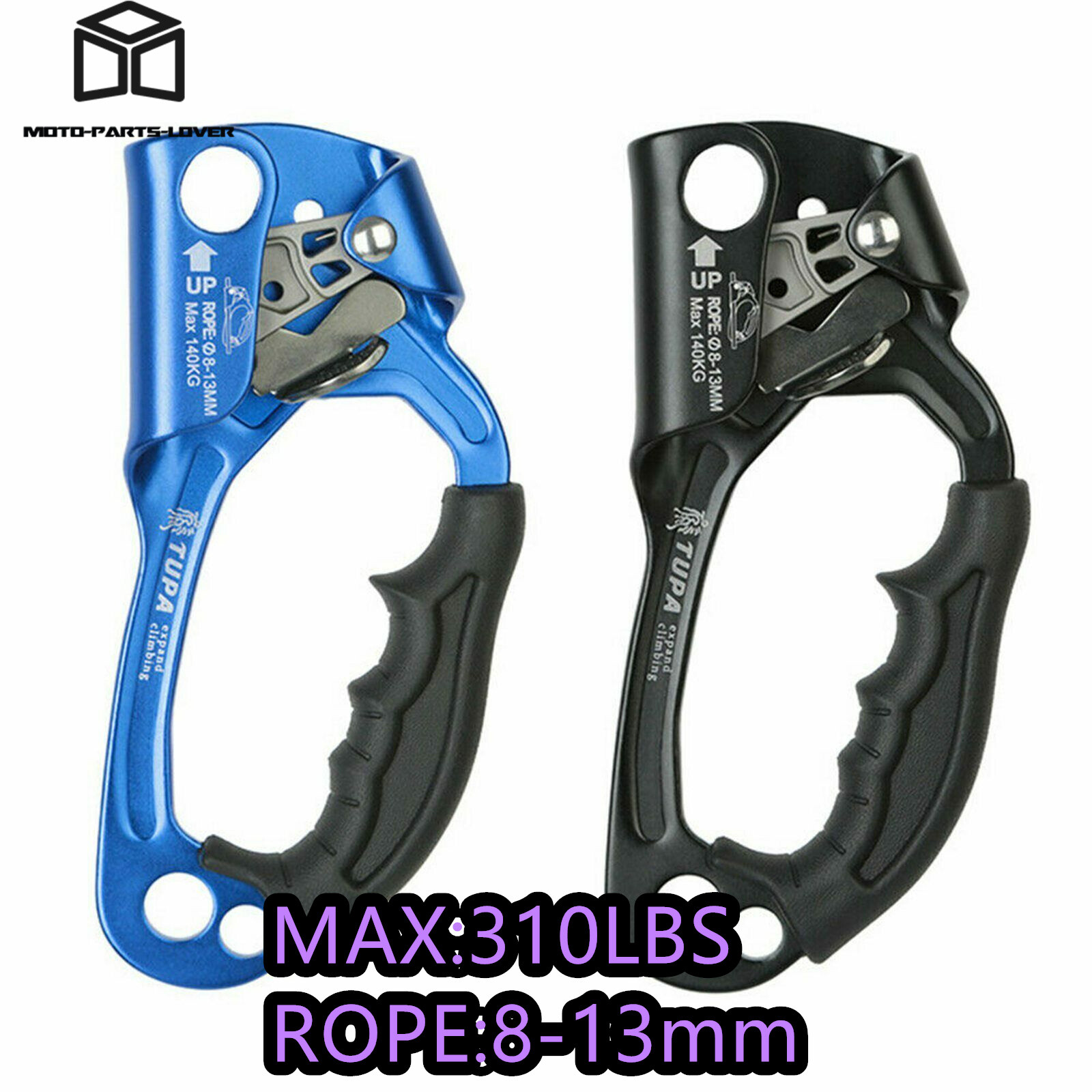 Hand Ascender Rock Climbing Tree Arborist Rappelling For 8~13mm Gear ...
