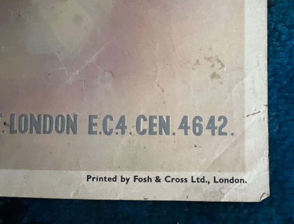 Original Safety Poster Fire Destroys Prevent Fire Protection ...