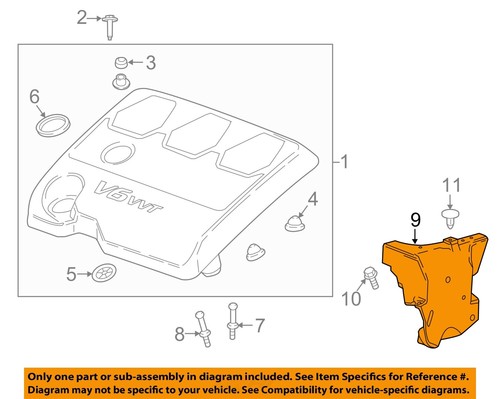 GM OEM 18-23 Enclave Engine Appearance Cover-Sound Absorber 12683840 | eBay