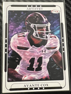 2023 Sage Artistry Black #3 Avante Cox Southern Illinois | eBay