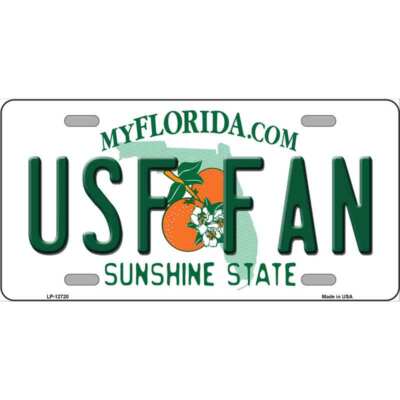 USF Fan Novelty Metal License Plate Tag LP-12720 | eBay