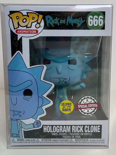 Funko Pop # 666 | Hologram Rick Clone | Special Edition Glow in the ...