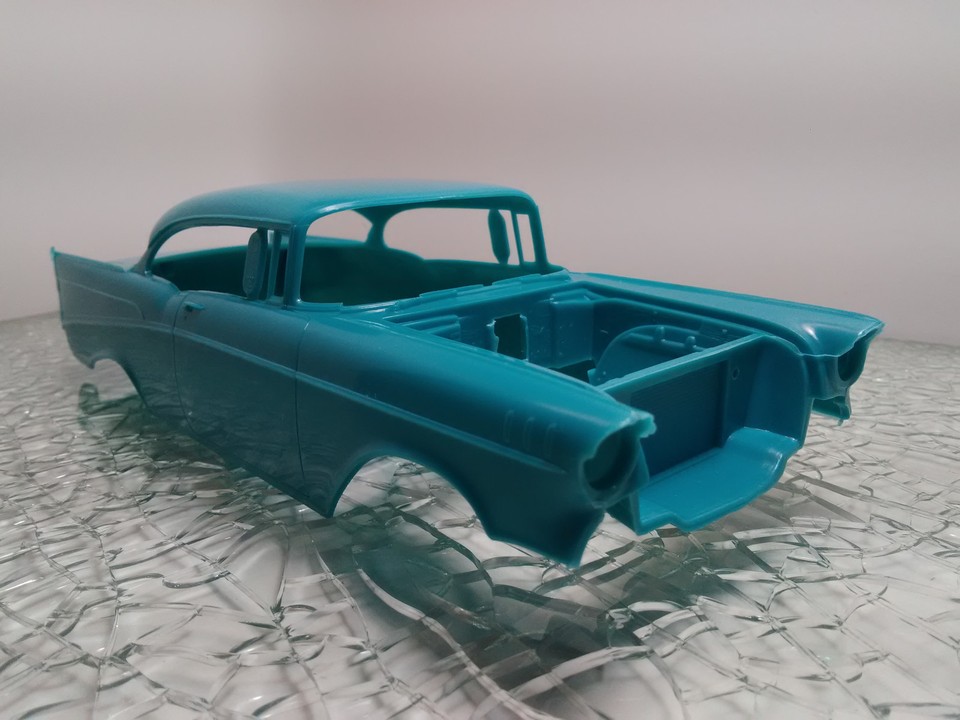 57 1957 Chevy Bel Air 1/25 AMT stock bare body shell model car part ...