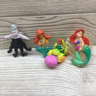 Lot Of 4 Disney Little Mermaid Figures Ursula Suction Cup Ariel Night ...