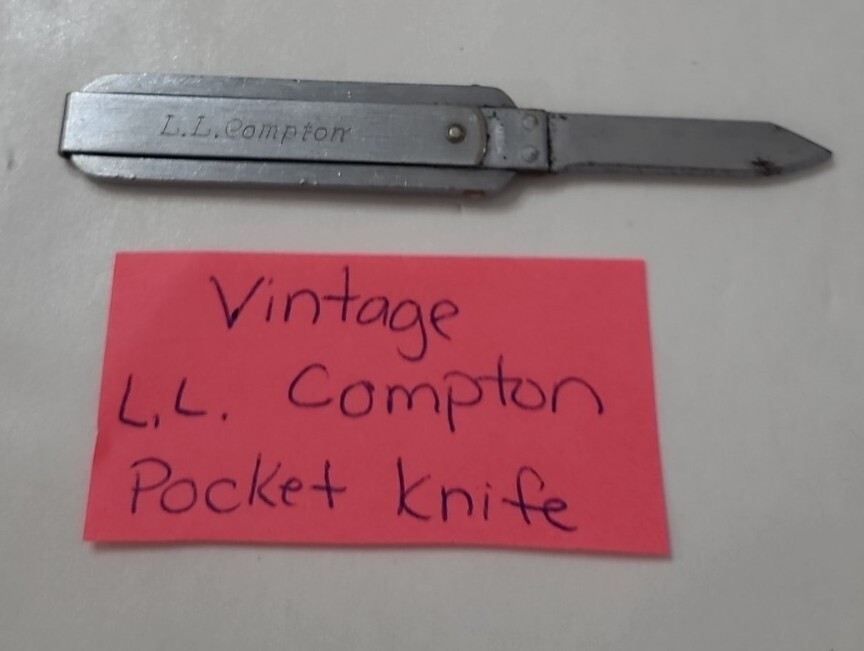 L.L. Compton Pocket Knife Flips Opens Small Silver Vintage Read ⬇️ | eBay