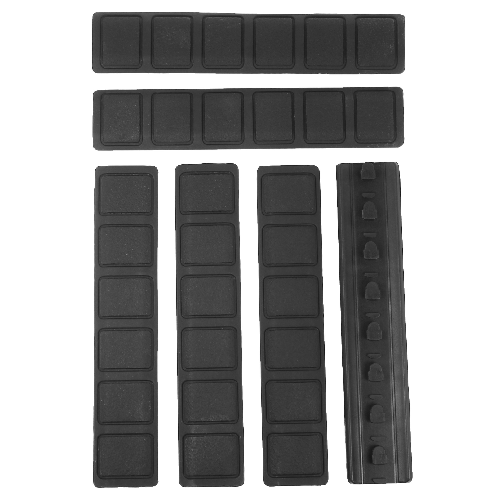 Pack of 6 KeyMod Rail Covers Textured Soft Rubber Panel Anti Slip 6.25 ...
