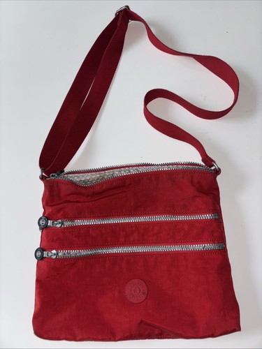 Kipling Crossbody Bag Red Alvar Purse Tons of Storage 12 X 10 | eBay