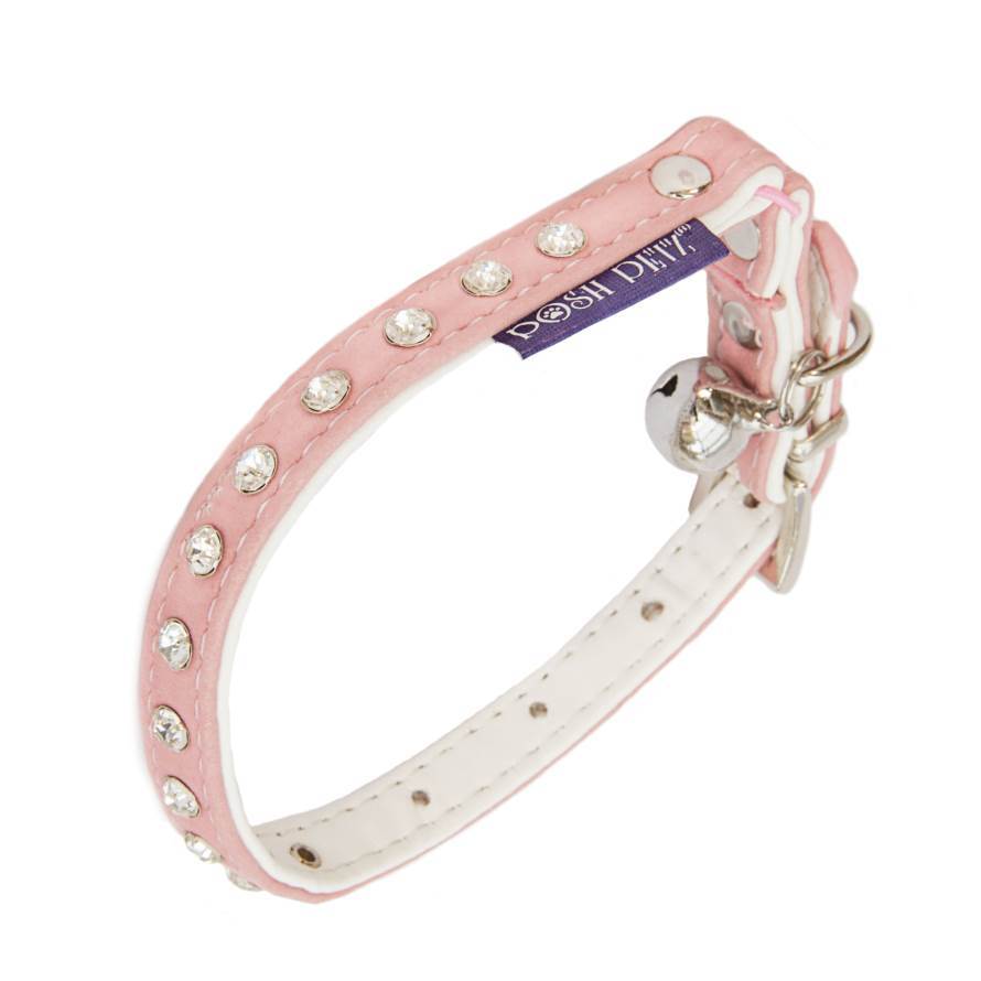 Posh Petz® Diamante Crystal Velvet Adjustable Cat Safety Collar With ...