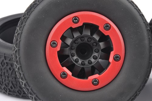 4Pcs RC 1:10 Short Course Truck Tires&BeadLock Wheel Rim For TRAXXAS ...