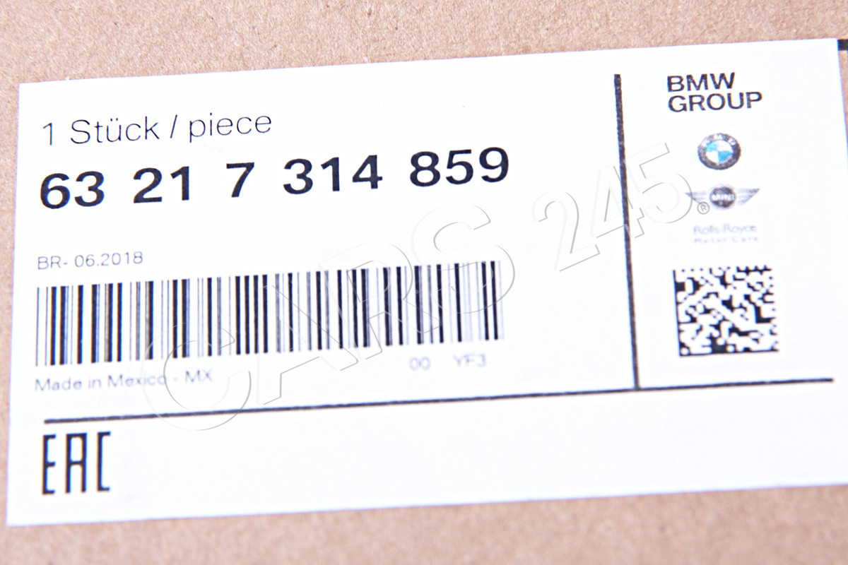 Genuine BMW X6 F16 M F86 SAC Rear Left Side Light 2014- OEM 63217314859 ...